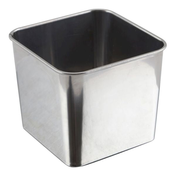 Stainless Steel Square Tub 8 x 8 x 6cm – SHANNON HOTEL SUPPLIES LTD